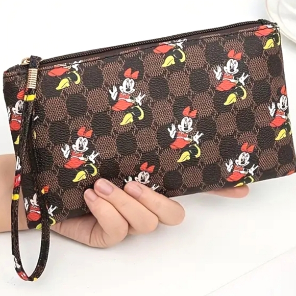 Disney | Bags | Disney Mickey And Minnie Canvas Wristlets Nwt | Poshmark